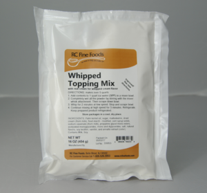 Whipped Topping Mix - RC Fine Foods