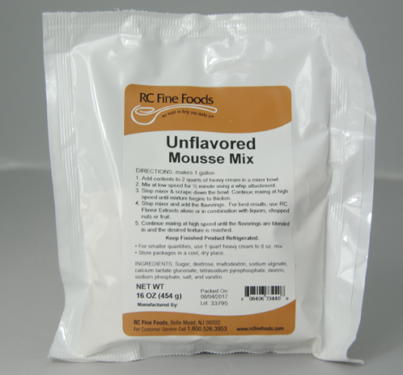 Unflavored Mousse Mix - RC Fine Foods